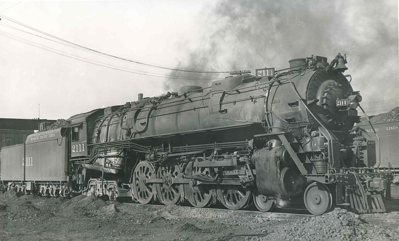 LL979 RP 1947/60s MOPAC MISSOURI PACIFIC RAILROAD ENGINE #2111 KANSAS ...