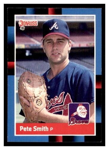 1988 Donruss #571 Pete SMITH Pitcher Rookie Atlanta BRAVES RC FREE ...