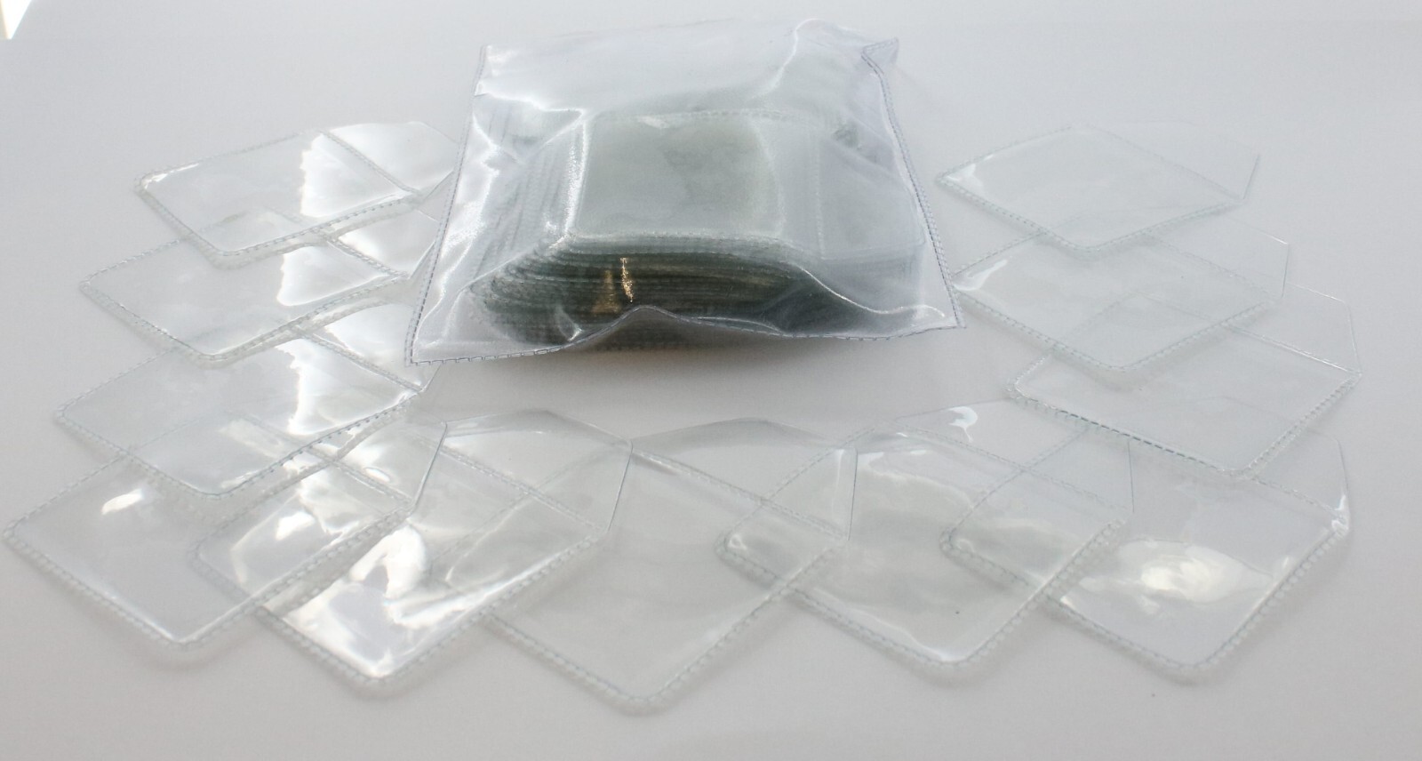 2 x 2 clear Plastic Coin Wallets Storage Envelopes ( VARIOUS ) 100 pack ...