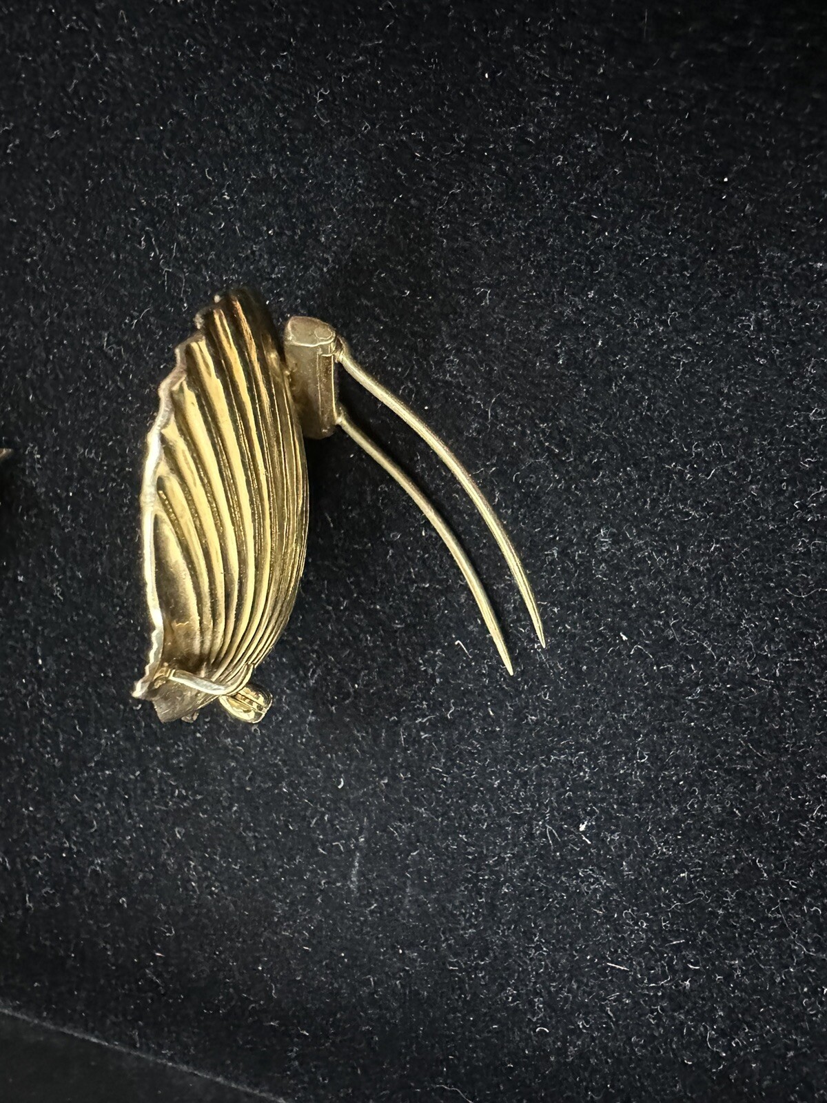 Cartier 14k Yellow Gold Large Pin Brooch & Matching Clip On Earrings | eBay
