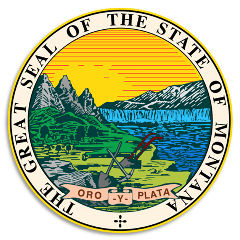 Montana State Seal Emblem - 10 Pack Circle Stickers 3 Inch - USA ...