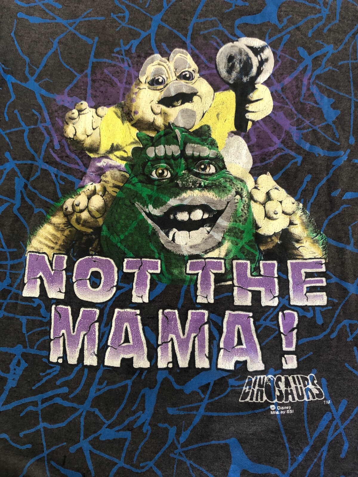 VTG 90s Disney Dinosaurs "Not the Mama" Graphic T-shi… - Gem