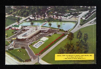 1950s Aerial View Mosley's Shady Lake Motel Leon V Mosley Hwy 301 Rocky ...