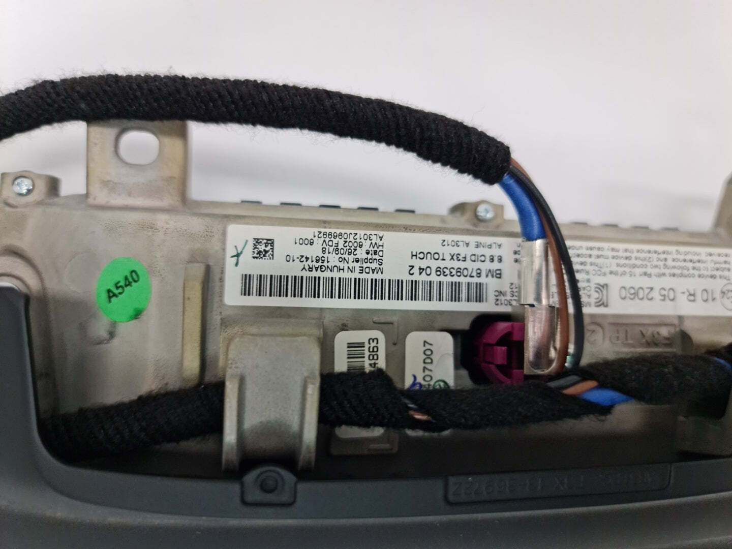 2016-2020 BMW 65-50-8-709-339 BMW 65508709339 Central Information ...