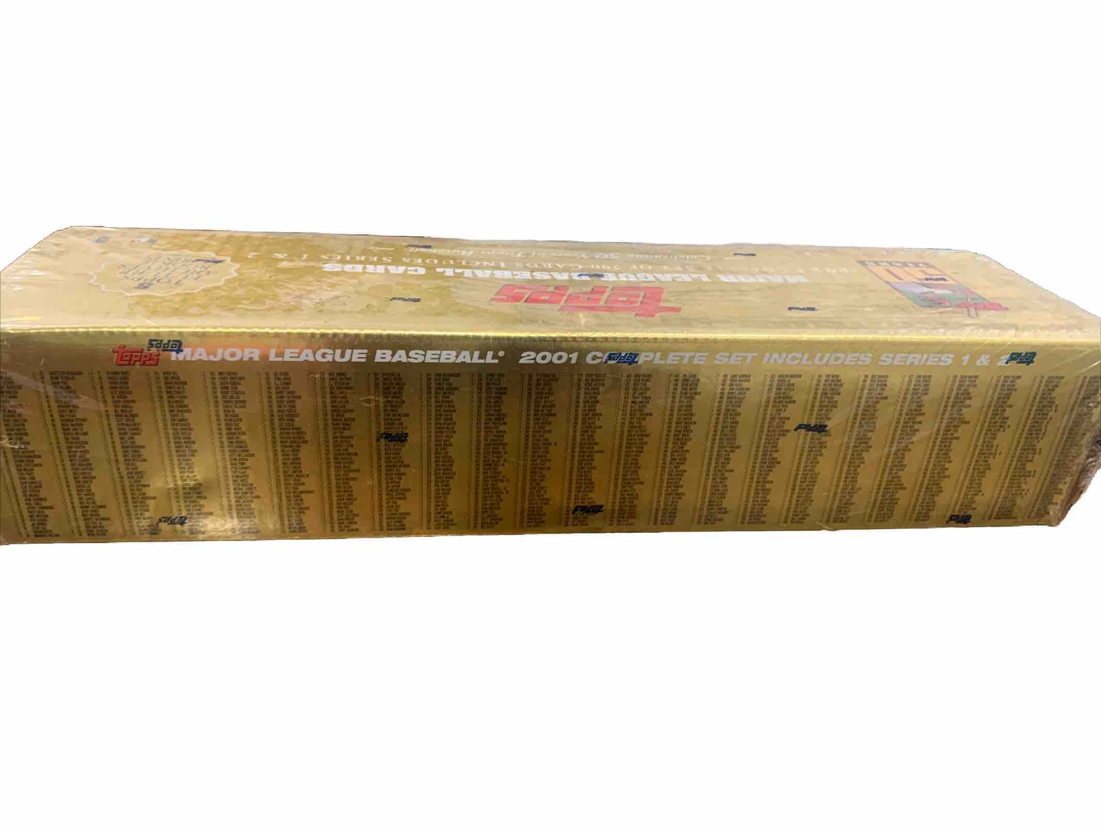 2001 Topps Baseball Complete Set Series 1 & 2 Factory Sealed Gold Box ...