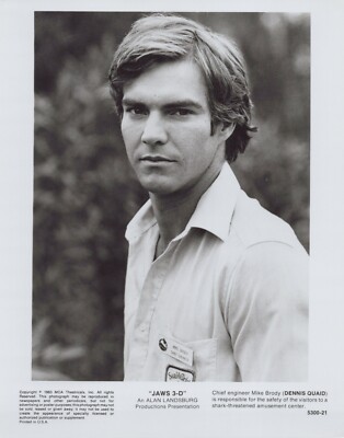 Dennis Quaid in Jaws 3-D (1983) Handsome Hollywood Collectable Photo K ...