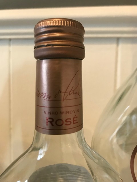 2x Mateus Rose Empty Wine Bottle Upcycle Unusual Shape Glass Arts Hobby ...