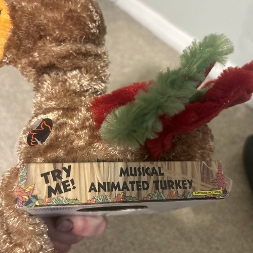 Vintage Dan Dee Shaking & Singing Turkey Plush With TagThanksgiving ...