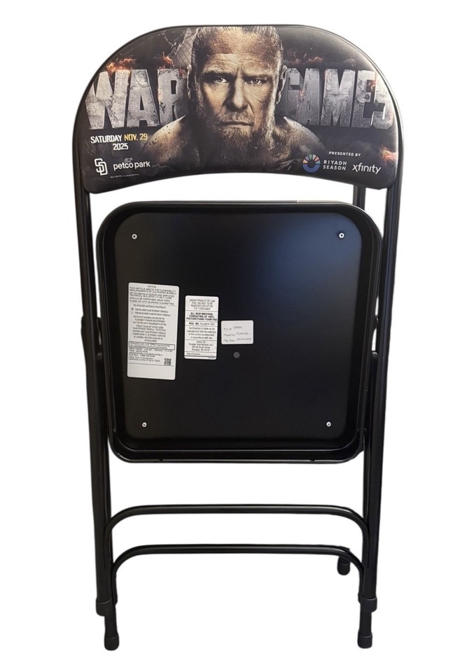 WWE Survivor Series 2025 War Games Ringside Chair San Diego 11/29/25 ...