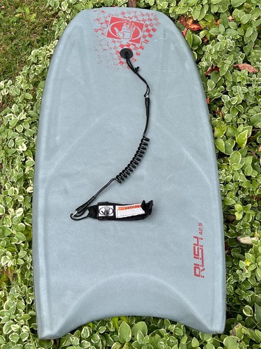 Body Glove Rush 42.5 Pink Grey Boogie Body Surf Board w/ Leash Tunnel ...