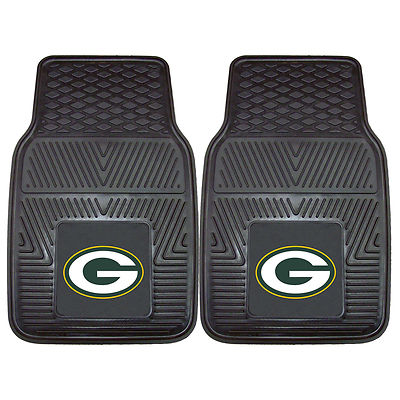 NFL Green Bay Packers Fan Mats Heavy Duty Vinyl Car Truck Floor Mats ...