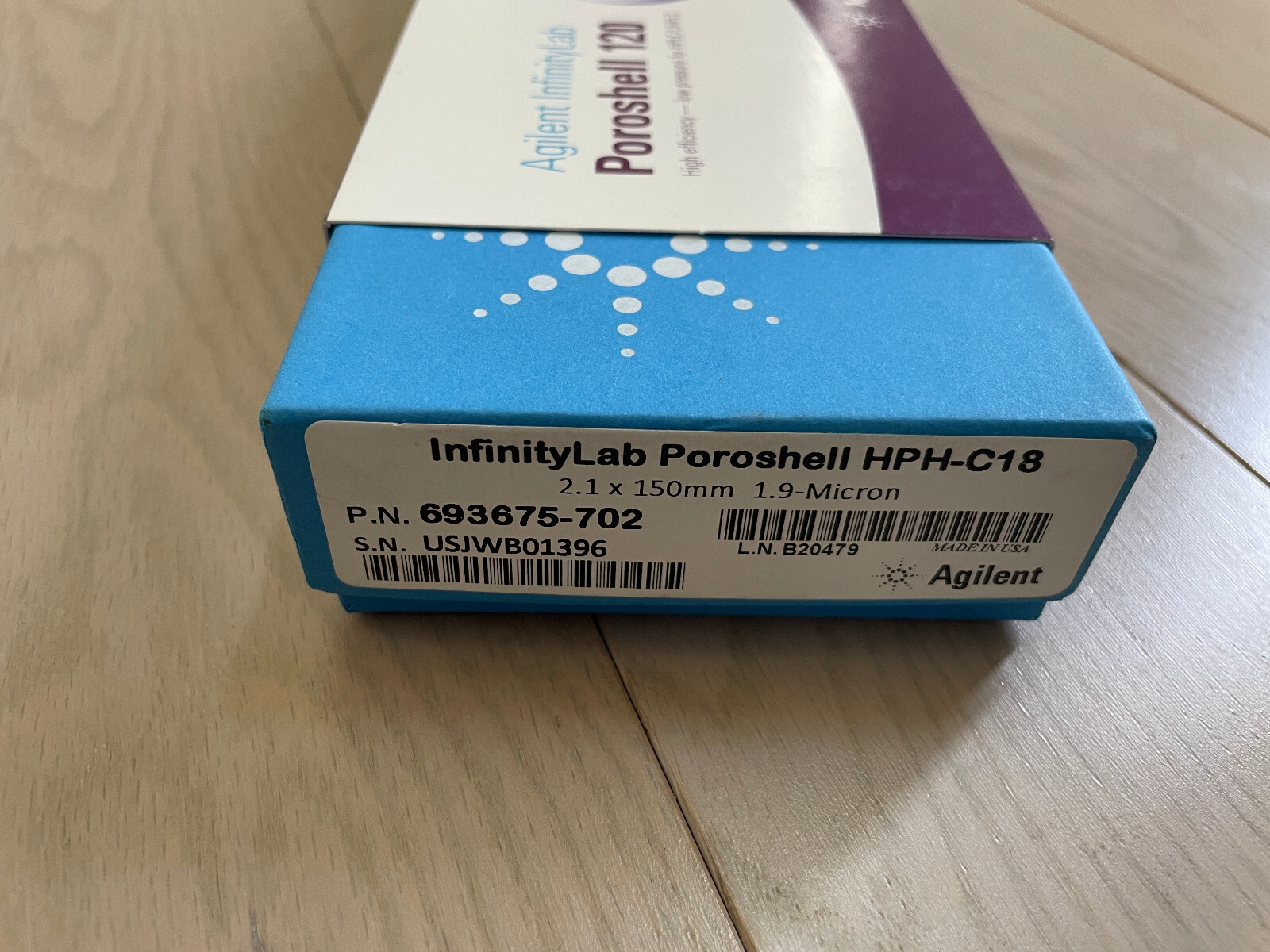 HPLC COLUMN Agilent Poroshell HPH-C18 2.1 x 150mm 693675-702 for sale ...