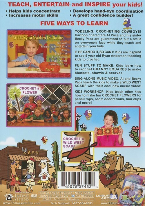 The Art of Crochet 4 Kids (DVD, 2010) fun-filled DVD that teaches, and ...