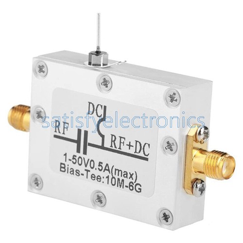 RF Biaser Bias Tee 10MHz-6GHz DC blocker Coaxial feed FOR HAM radio RTL ...