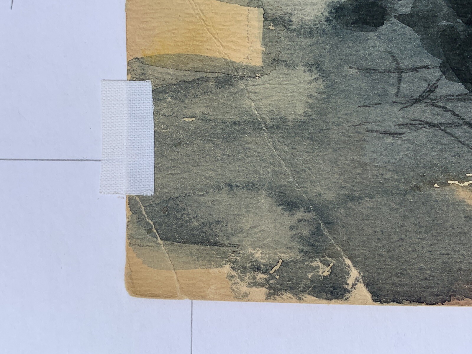 American Illustrator Richard James Lillis W/C Landscape. Man On ...