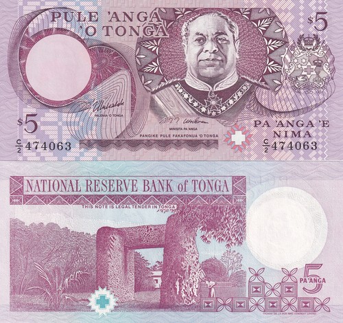 Tonga 5 Pananga ND 1995 P 33 c UNC | eBay