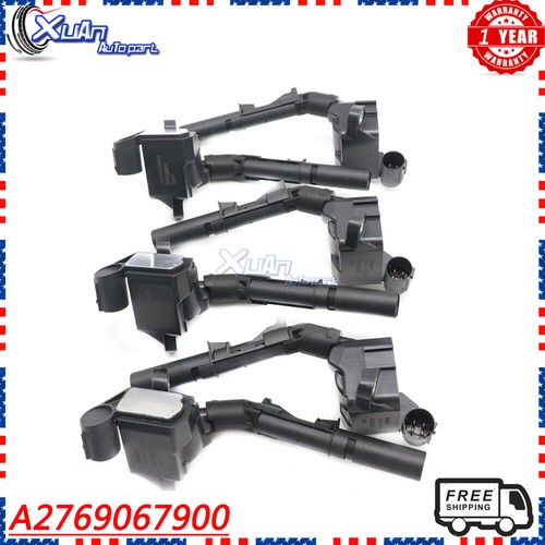 6x Ignition Coil & Spark Plug A2769067900 For Mercedes-Benz C400 CLS400 ...
