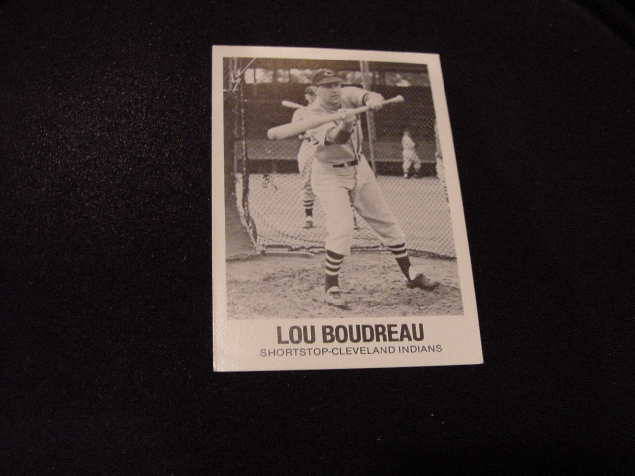 VINTAGE Lou Boudreau 1977 TCMA Renata Galasso Inc Card, Cleveland ...