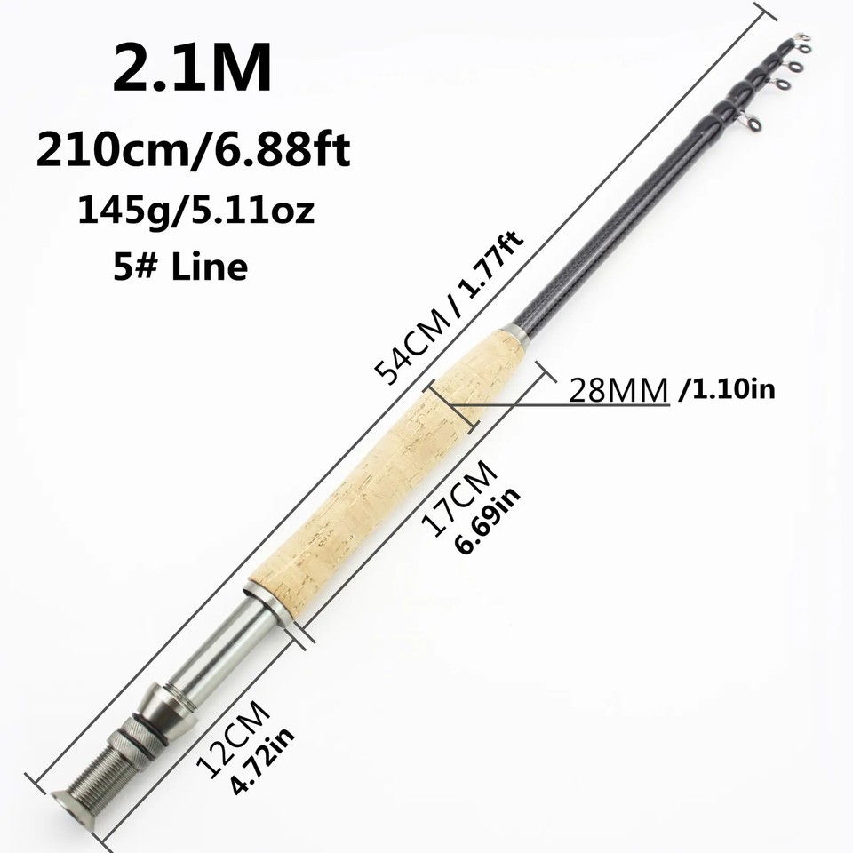 2.1M-3.0M Fly Fishing Rod Fenwick fenlite Fly Fenlite Fly Fishing cork ...