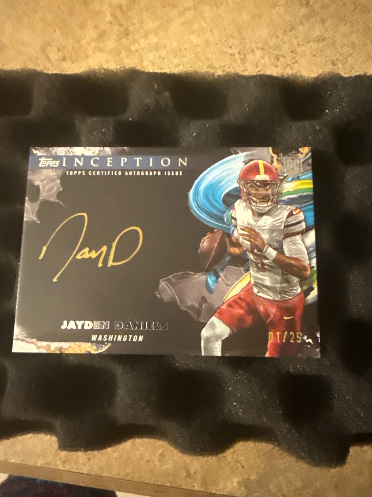 Jayden Daniels 2024 Topps Inception #ISS-JD Inception Silver Signings ...