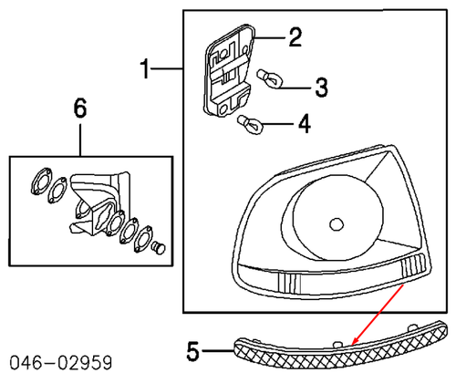 Réflecteur droit de pare-chocs arrière VW TOUAREG 7L 7L6945106A neuf ...