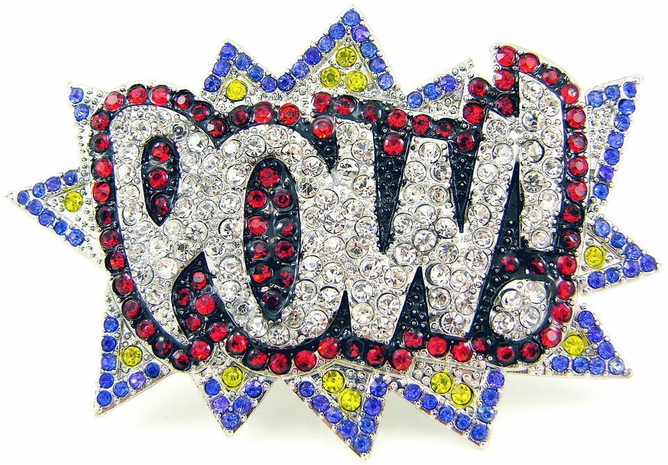 POW Metal Rings New Rhinestones Or Solid One and Two Finger Style ...