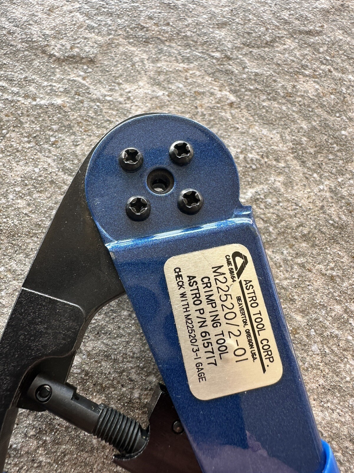 Astro Tool Corporation Adjustable Terminal Crimper Part Number 615708 ...