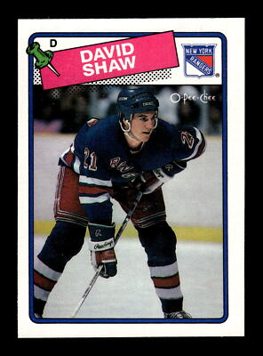 David Shaw 1988-89 O-Pee-Chee #57 New York Rangers | eBay