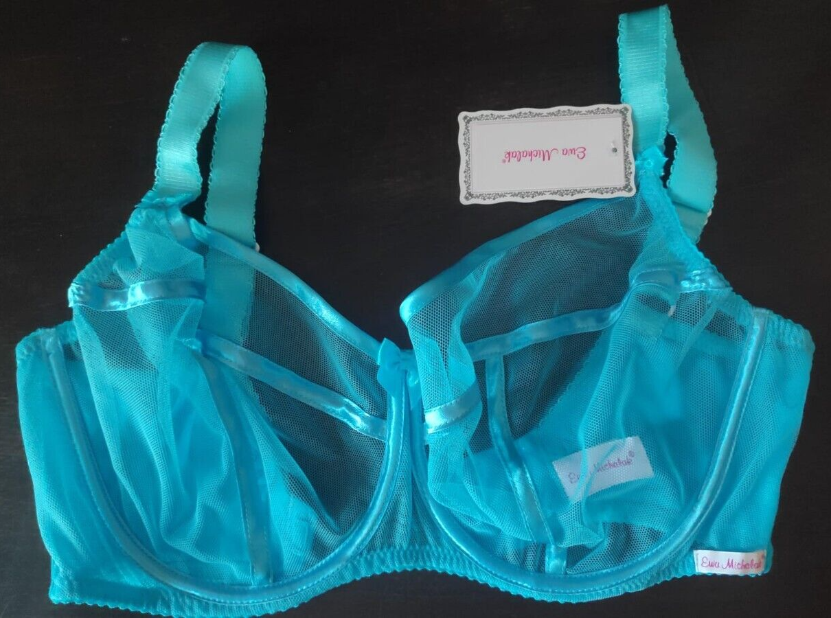 Ewa Michalak Smn Turkus Underwire Bra 80H (Gr.80K) 36H Turquoise Clear ...