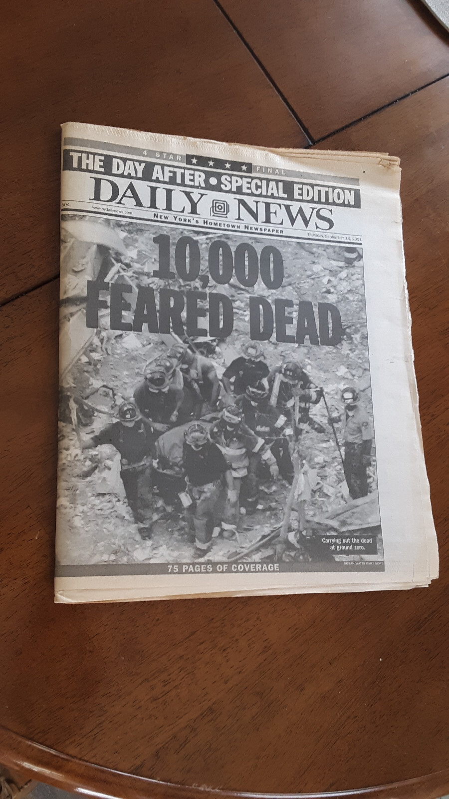 New York Daily News Newspaper Sep13,2001 **THE DAY AFTER** SPECIAL ...