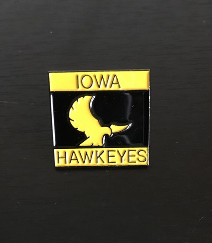Iowa Hawkeye Gold Flying Hawk Pin | eBay