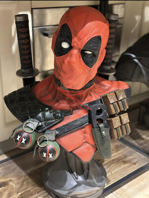 Sideshow Deadpool 1/1 Bust Statue Figure Resin Model Collectible ...