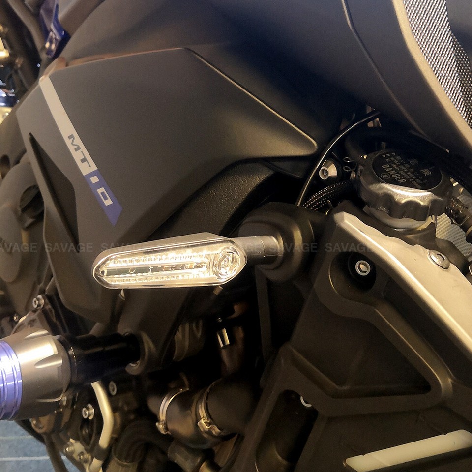 Front /Rear LED Turn Signals Indicator For YAMAHA MT-03 MT-07 MT-09 YZF ...