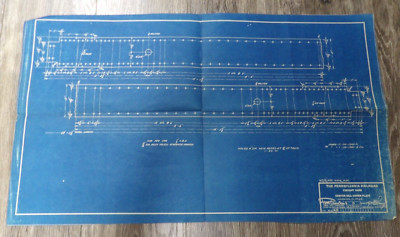 Lot of 9 Pennsylvania Railroad Phila Blueprints PRR Car Parts 1940's ...