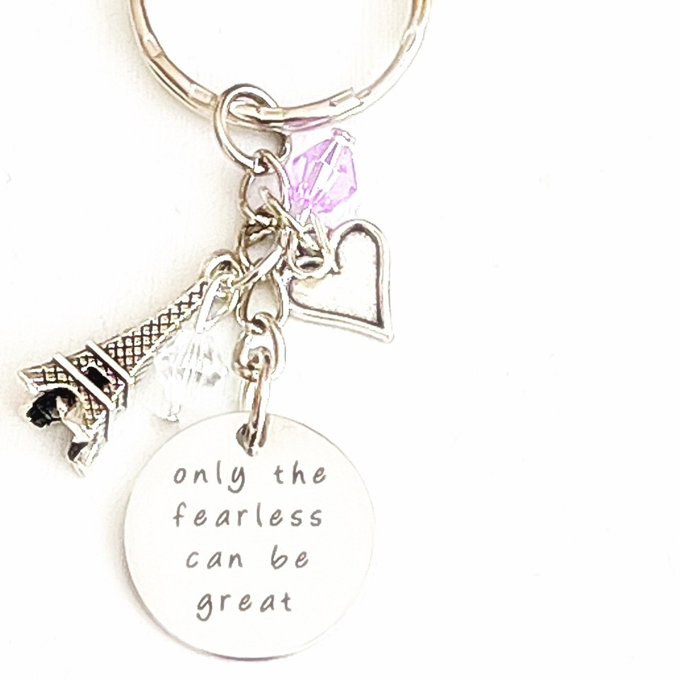 Only The Fearless Can Be Great Ratatouille Silver Keychain Gift of ...