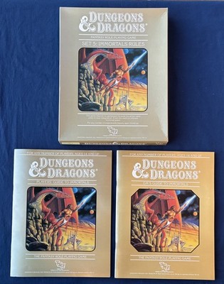 Set 5: Immortals Rules by Frank Mentzer * Dungeons & Dragons D&D RPG ...