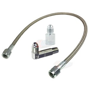 36" -4 AN Stainless Braided Mechanical Oil Pressure Gauge Installation ...