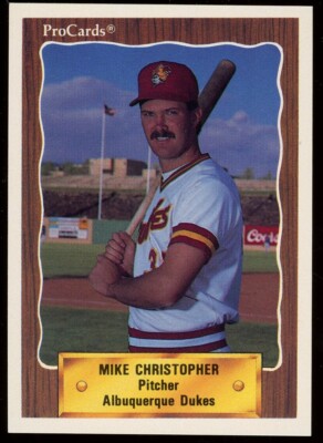 1990 ProCards Albuquerque Dukes MIKE CHRISTOPHER RC DODGERS YANKEES | eBay