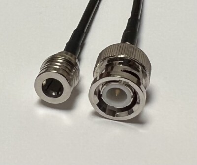 RG58 QMA Male to BNC Male Coaxial Cable Pick Your Length USA Fast ...