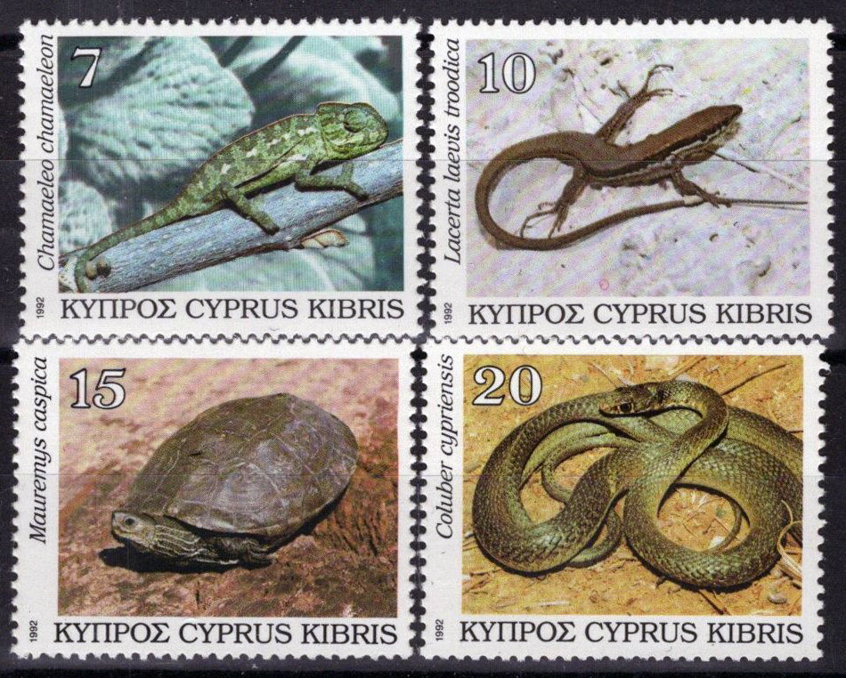 ZAYIX Cyprus 802-805 MNH Reptiles Lizards Chamaeleon 090222S97 | eBay