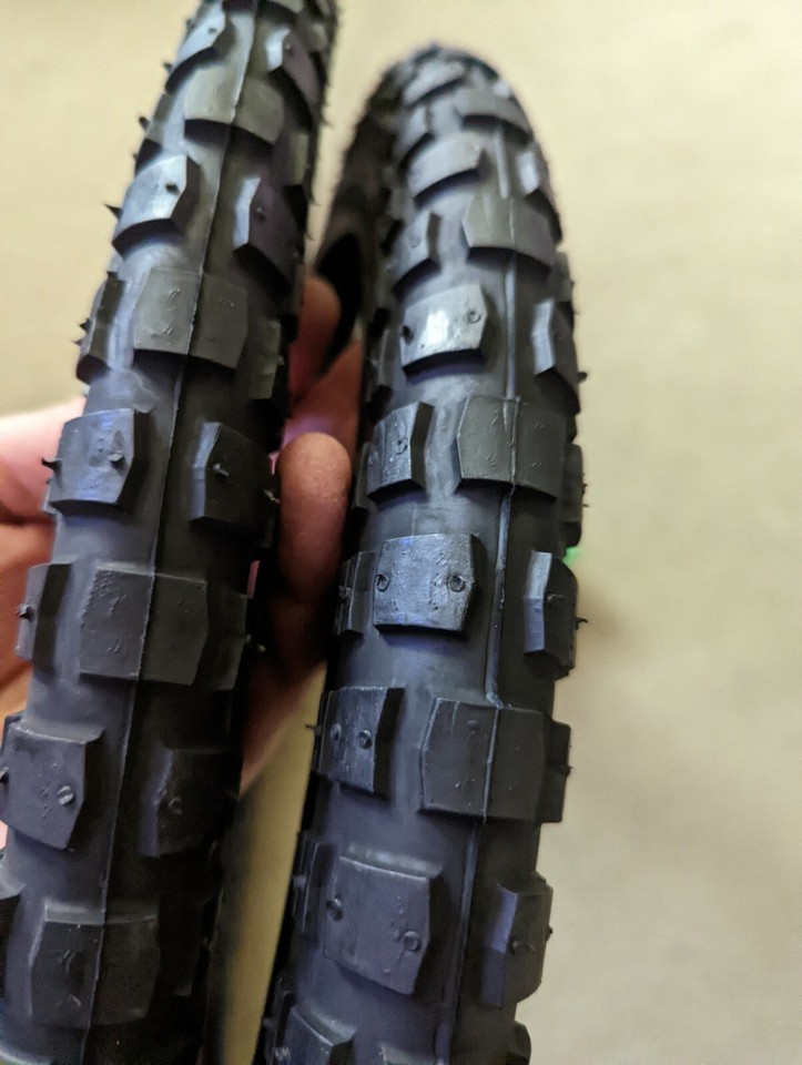 TWO DURO 20X2.125 BMX BICYCLE TIRES BLACK MOTOCROSS LOGO & 2 TUBES, OLD ...