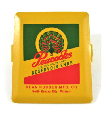 Vintage 1940 Peacock Condom Prophylactic Sign Clip Dean Rubber N Kansas ...