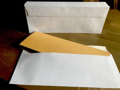 Half C4 / A4 Envelopes White 100gsm Self Seal 307 X 115 mm 100 gsm 250 ...