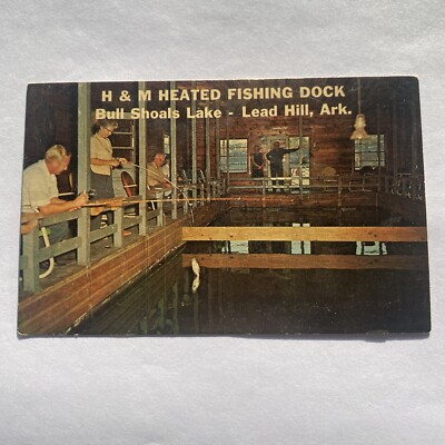 H&M Heated Fishing Dock Postcard Harrison Ark VTG | eBay
