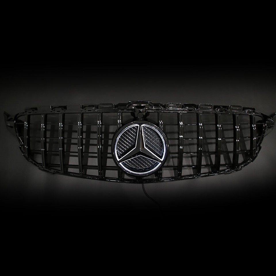 NEW For Mercedes Benz W205 C250 C300 C43 Front Bumper Grill Grille W ...