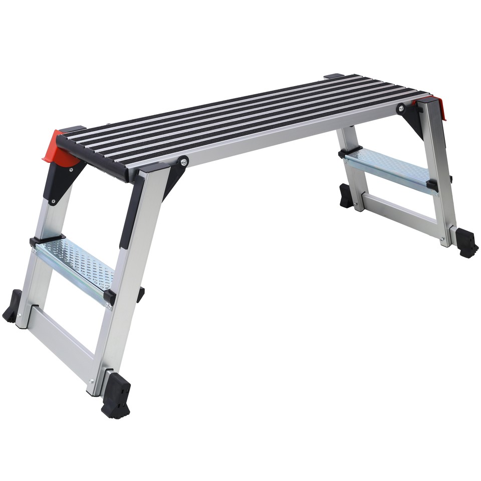 Aluminum Platform Non-Slip Folding Work Bench Drywall Stool Ladder ...