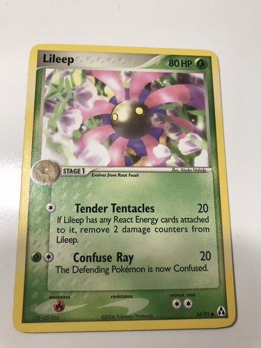 Pokemon Card Lileep 56/92 EX Legend Makers in NM Condition Non-Holo | eBay