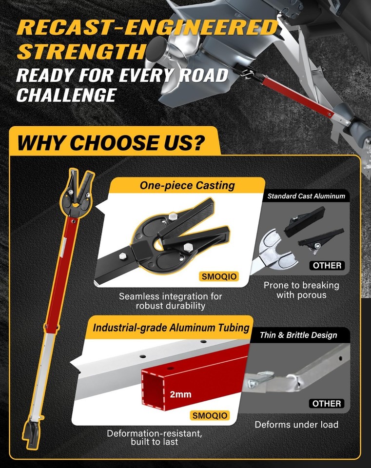 Transom Saver Outboard Motor Support One Piece Casting Adjustable Boat ...