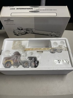 First Gear Diecast Truck International RF-200 Lowboy Shell Gas Oil 1/34 ...