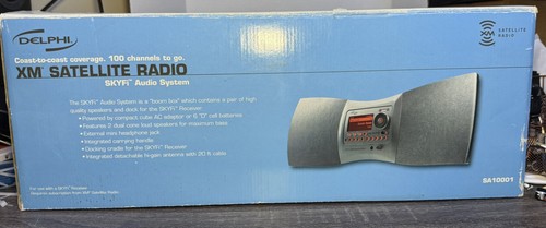 Delphi SA10001 SKYFi Sirius XM Satellite Radio Portable Audio Boombox ...